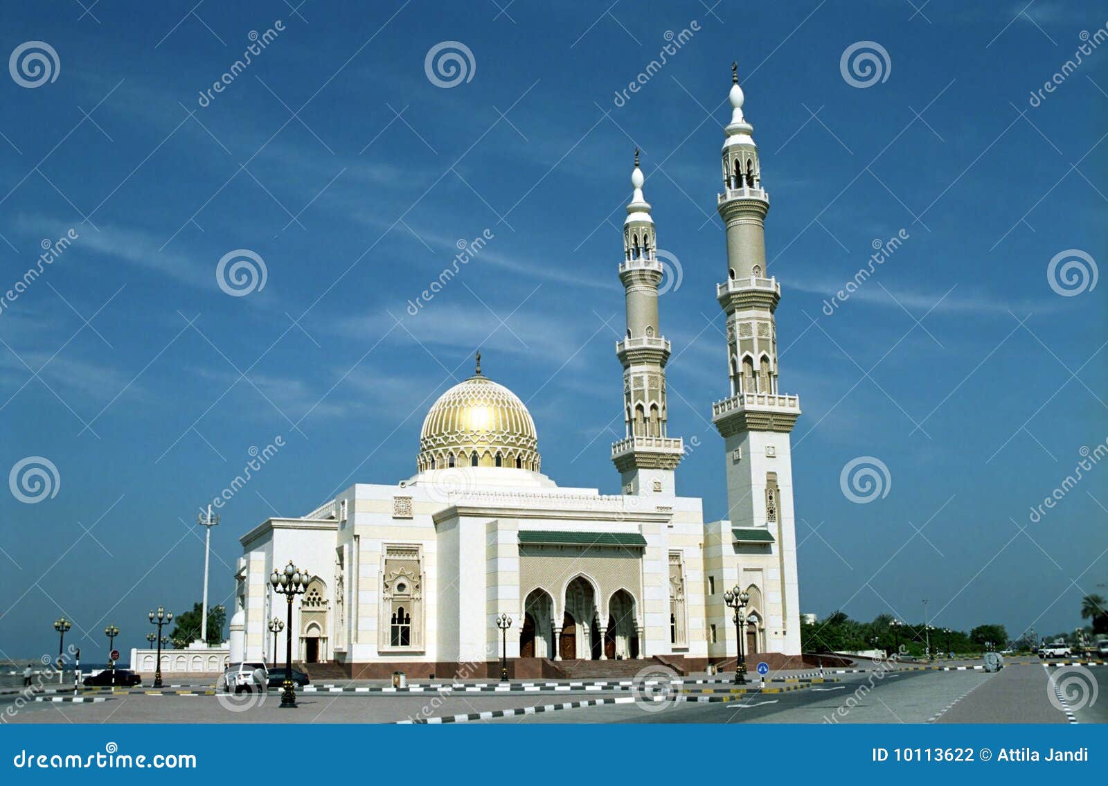 Mosque, Sharjah, United Arab Emirates Stock Photo - Image of allah ...