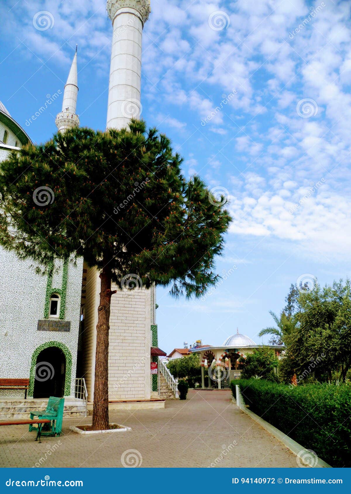 Mosque in Side stock photo. Image of side, mosque, clouds - 94140972