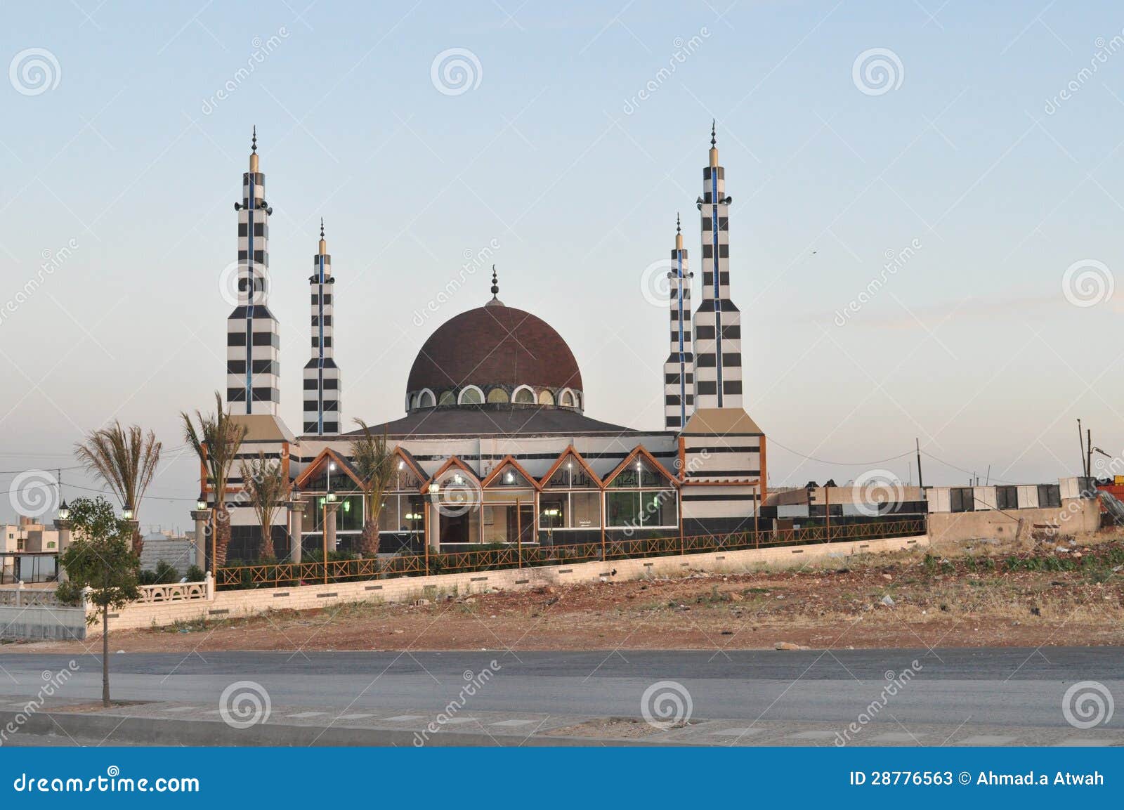 Mosque in South Amman,Jordan Stock Image - Image of alla, oriental ...