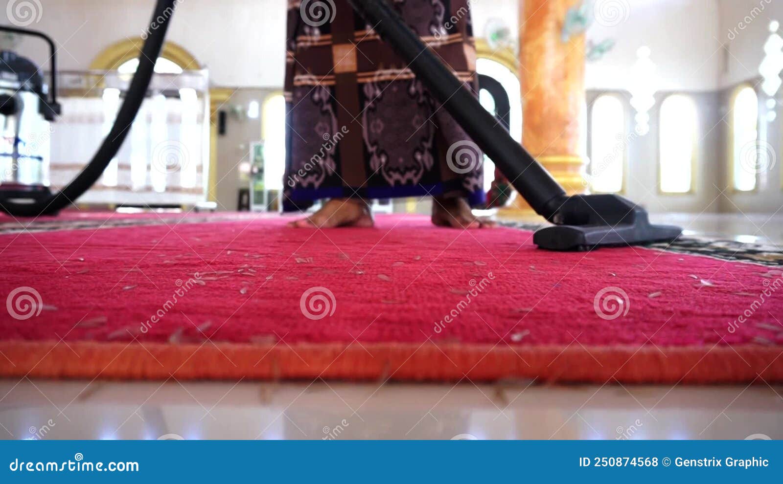 Mosque Staff Cleaning the Mosque Stock Footage - Video of washing ...