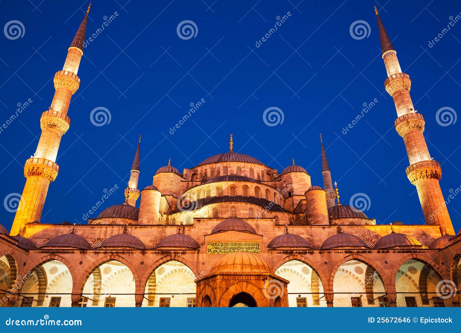 Mosque at Sunset stock photo. Image of middle, ancient - 25672646
