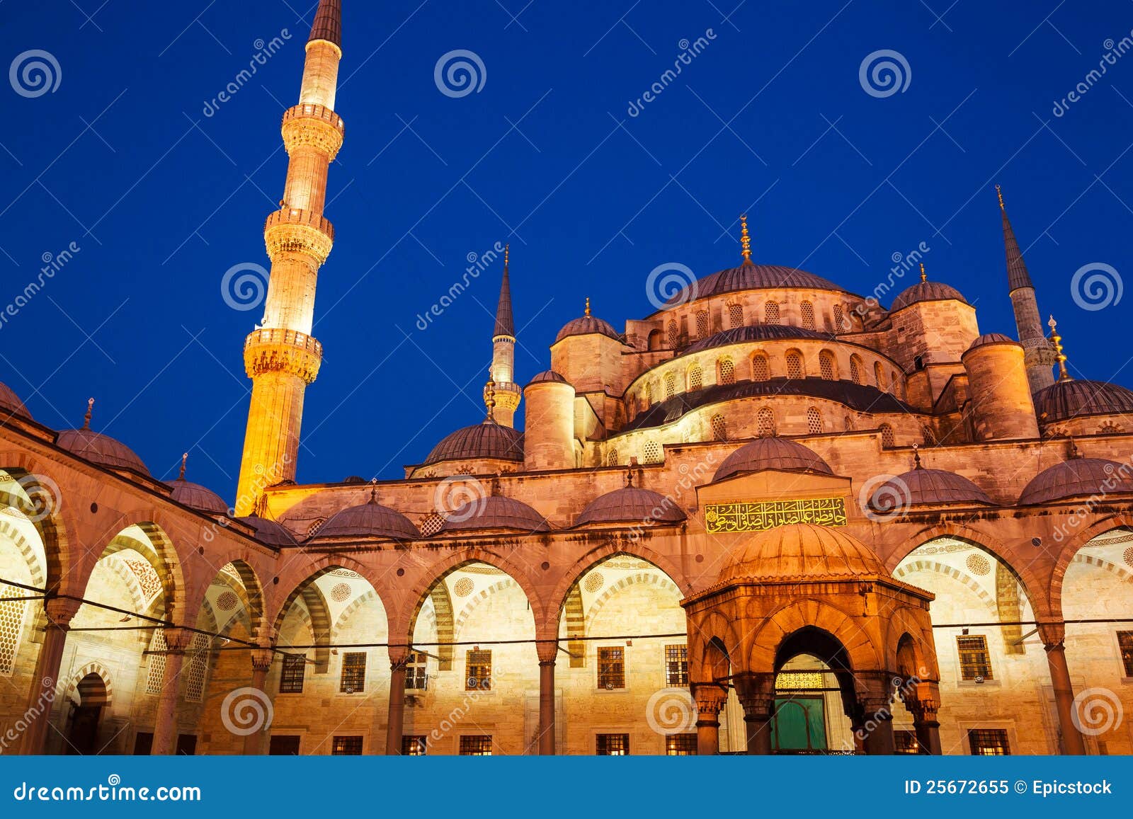 Mosque at Sunset stock image. Image of europe, eastern - 25672655