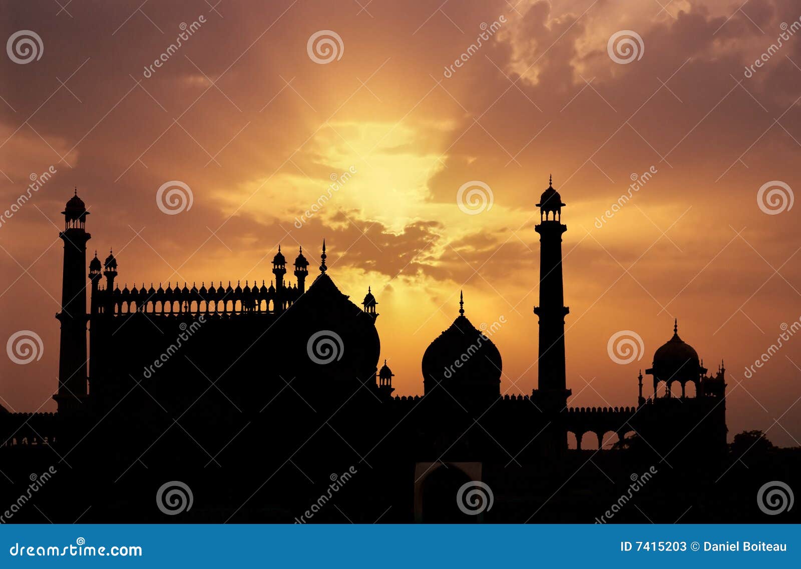 Mosque sunset stock image. Image of islamic, mosque, great - 7415203