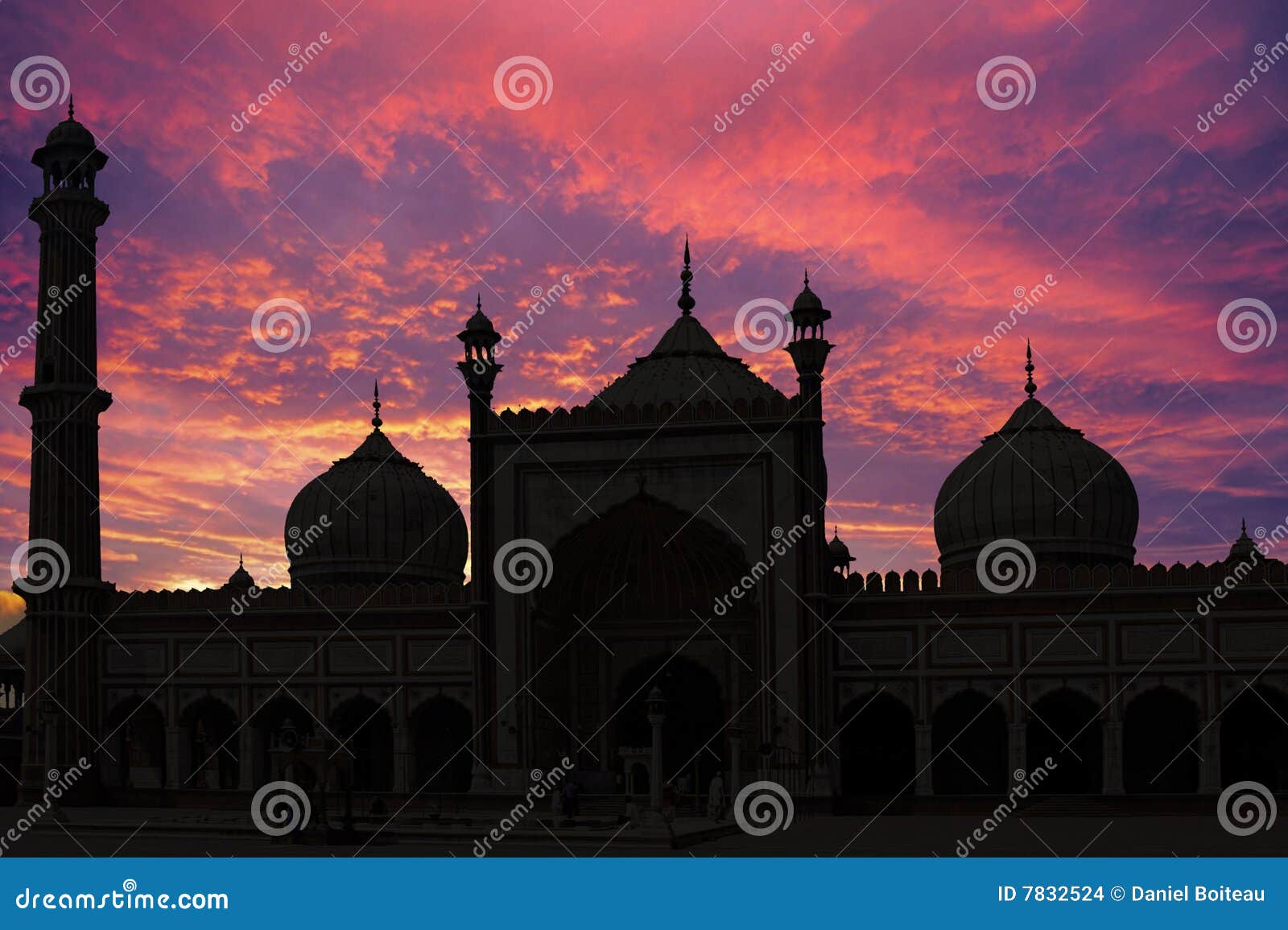 Mosque sunset stock photo. Image of sightseeing, dusk - 7832524