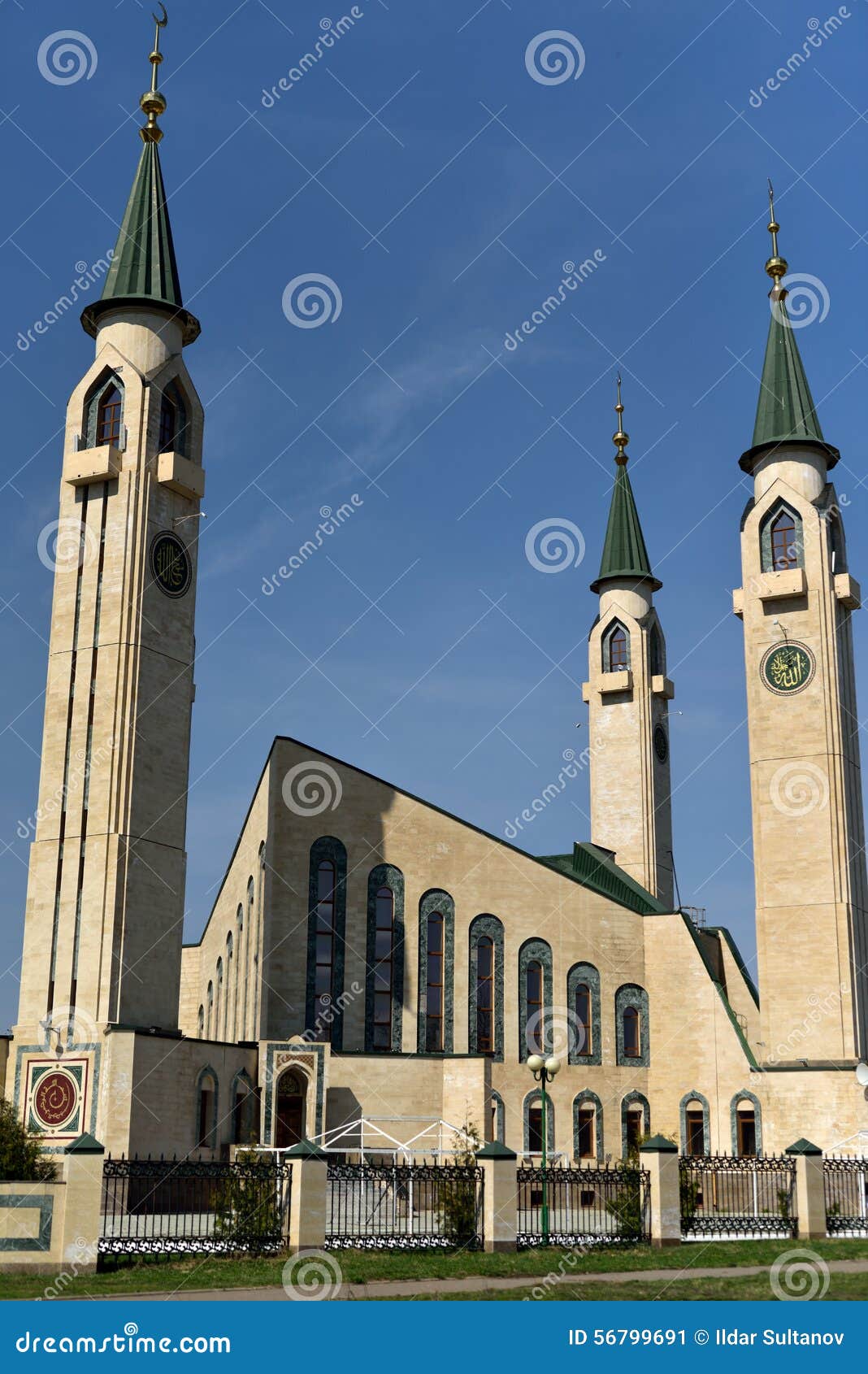 Mosque in tatarstan stock image. Image of modern, muslim - 56799691