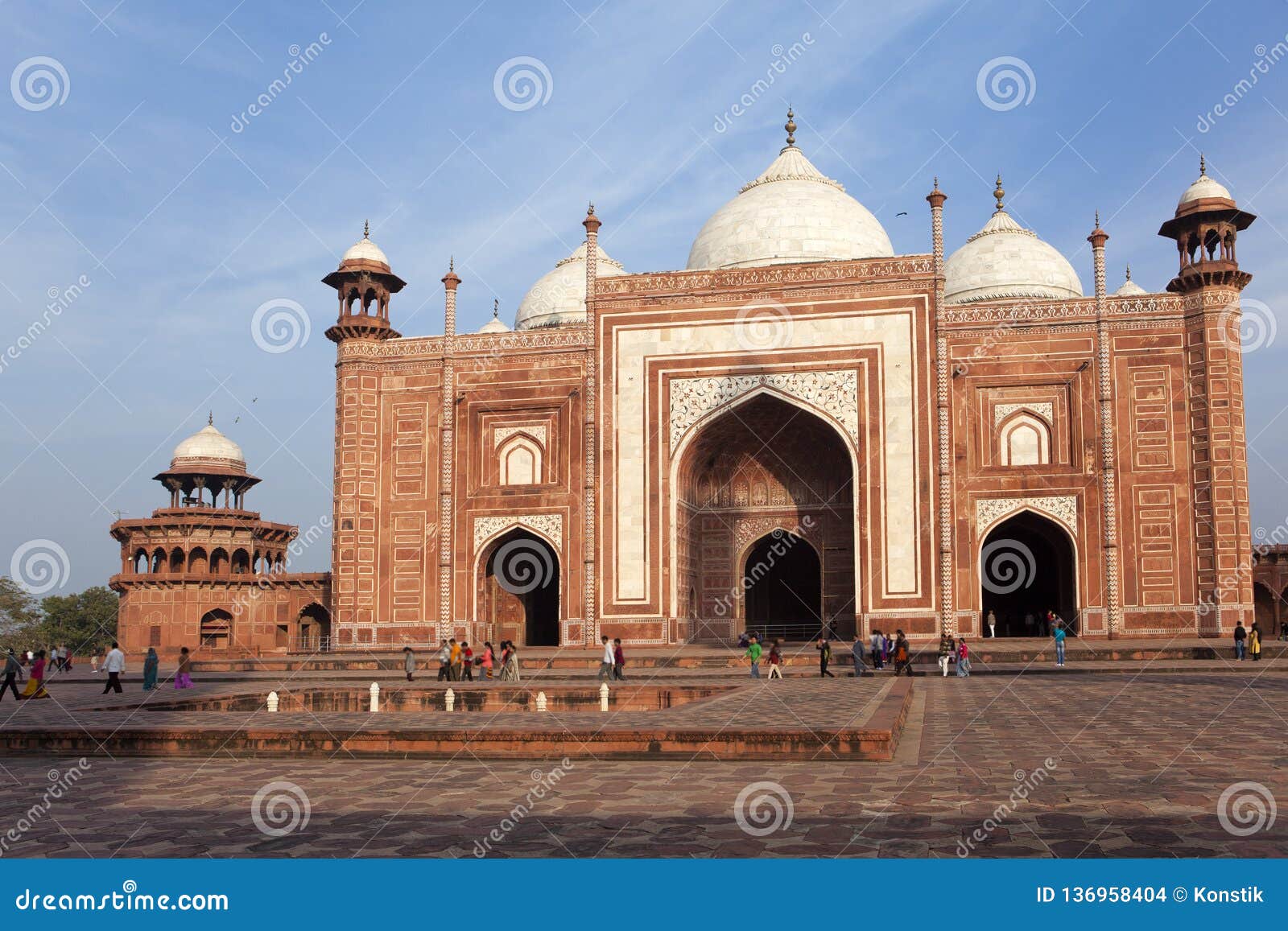 Mosque In The Territory Taj Mahal, India Editorial Image ...