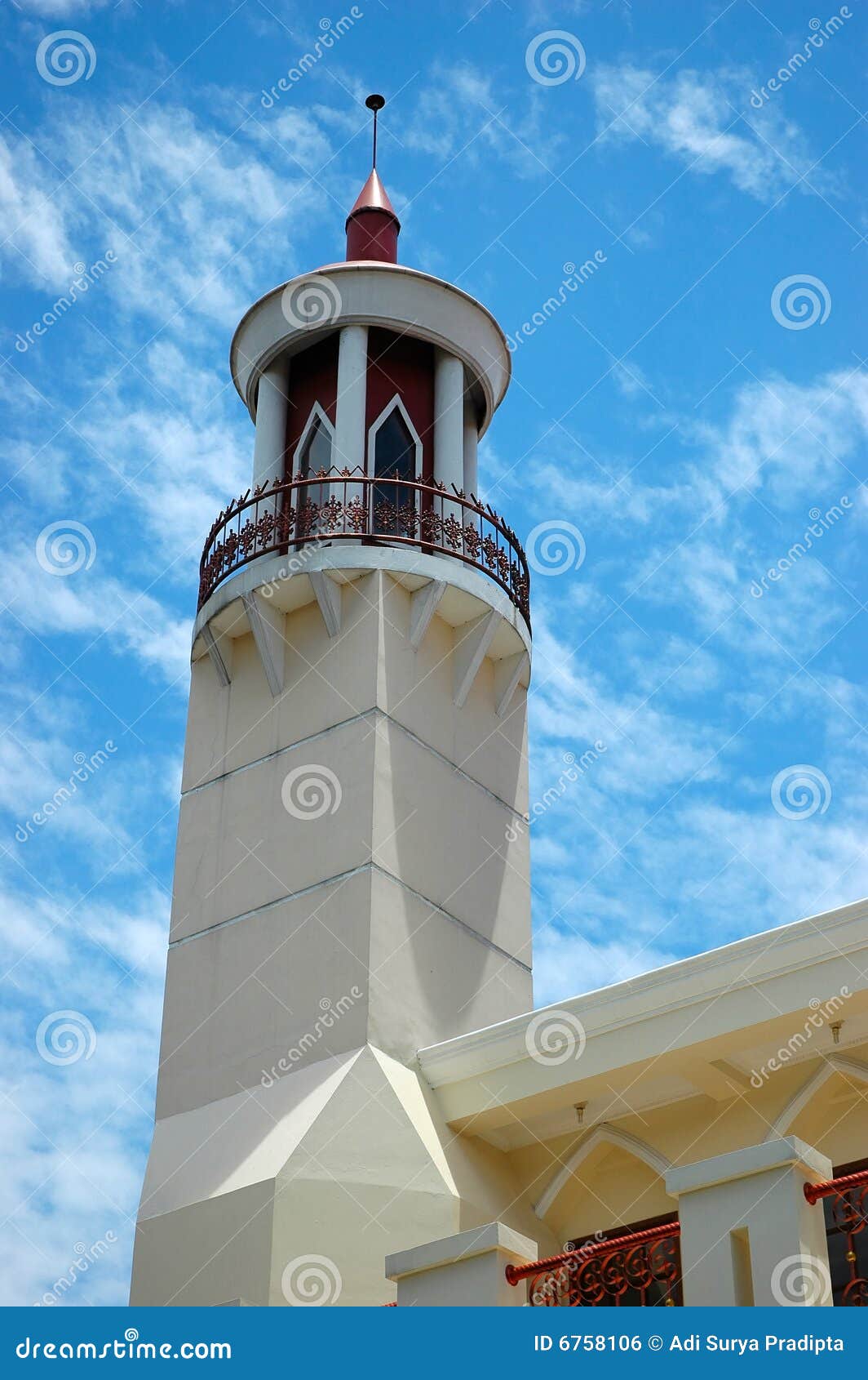 Mosque tower stock photo. Image of travel, modern, season - 6758106