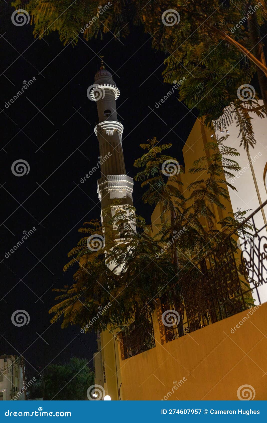 Mosque Tower in Muscat Oman Editorial Photography - Image of muscat ...