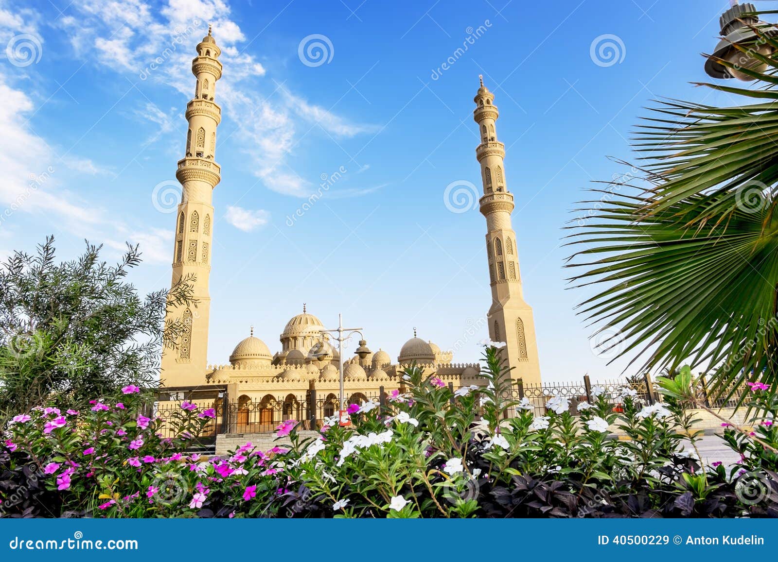 The Mosque in the Town of Hurghada in Egypt Stock Image - Image of ...