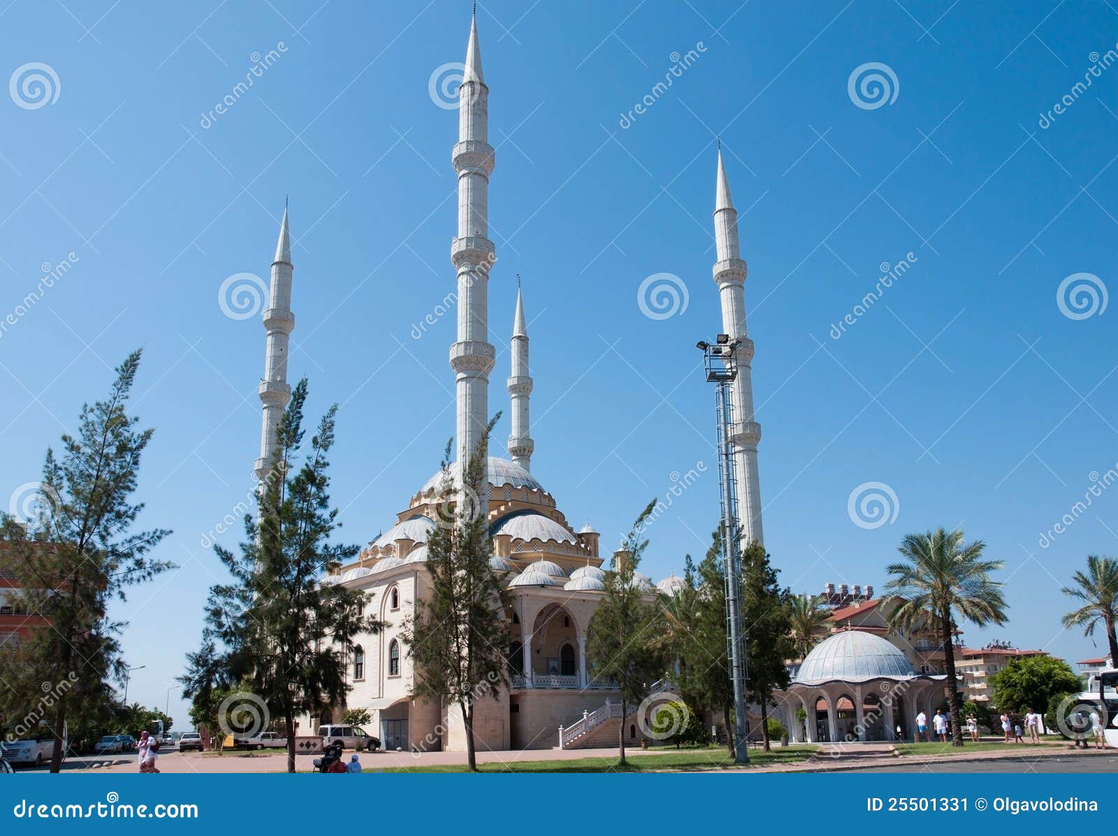 Mosque in the Town of Manavgat. Turkey Stock Image - Image of monument ...