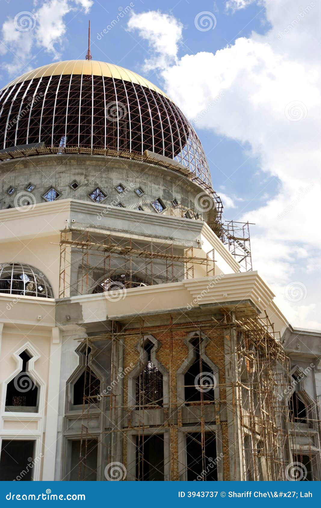Mosque Under Construction stock image. Image of arab, building - 3943737