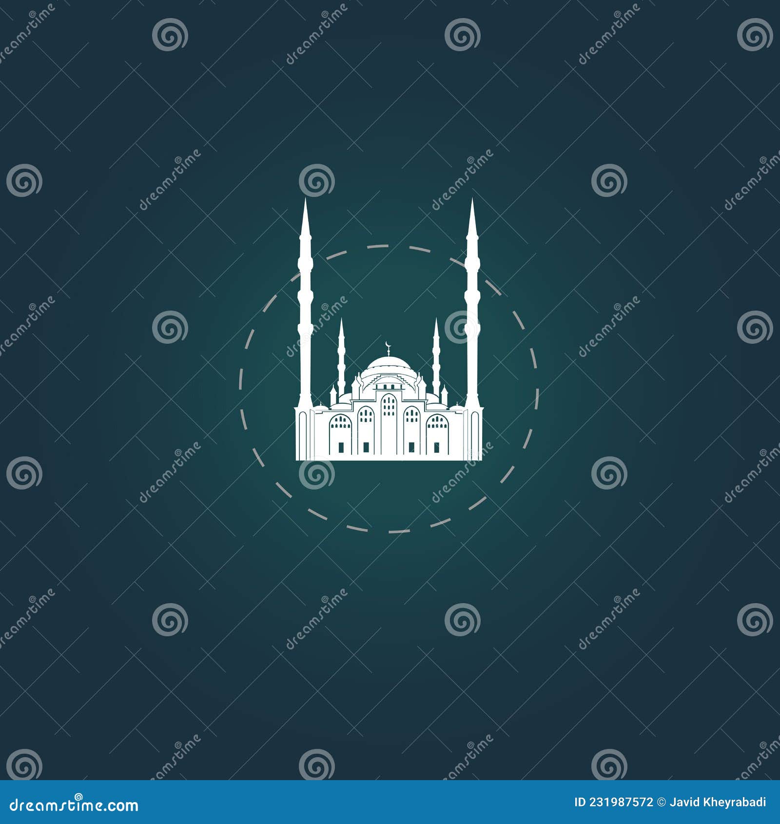 Mosque icon. islam sign stock vector. Illustration of architecture ...