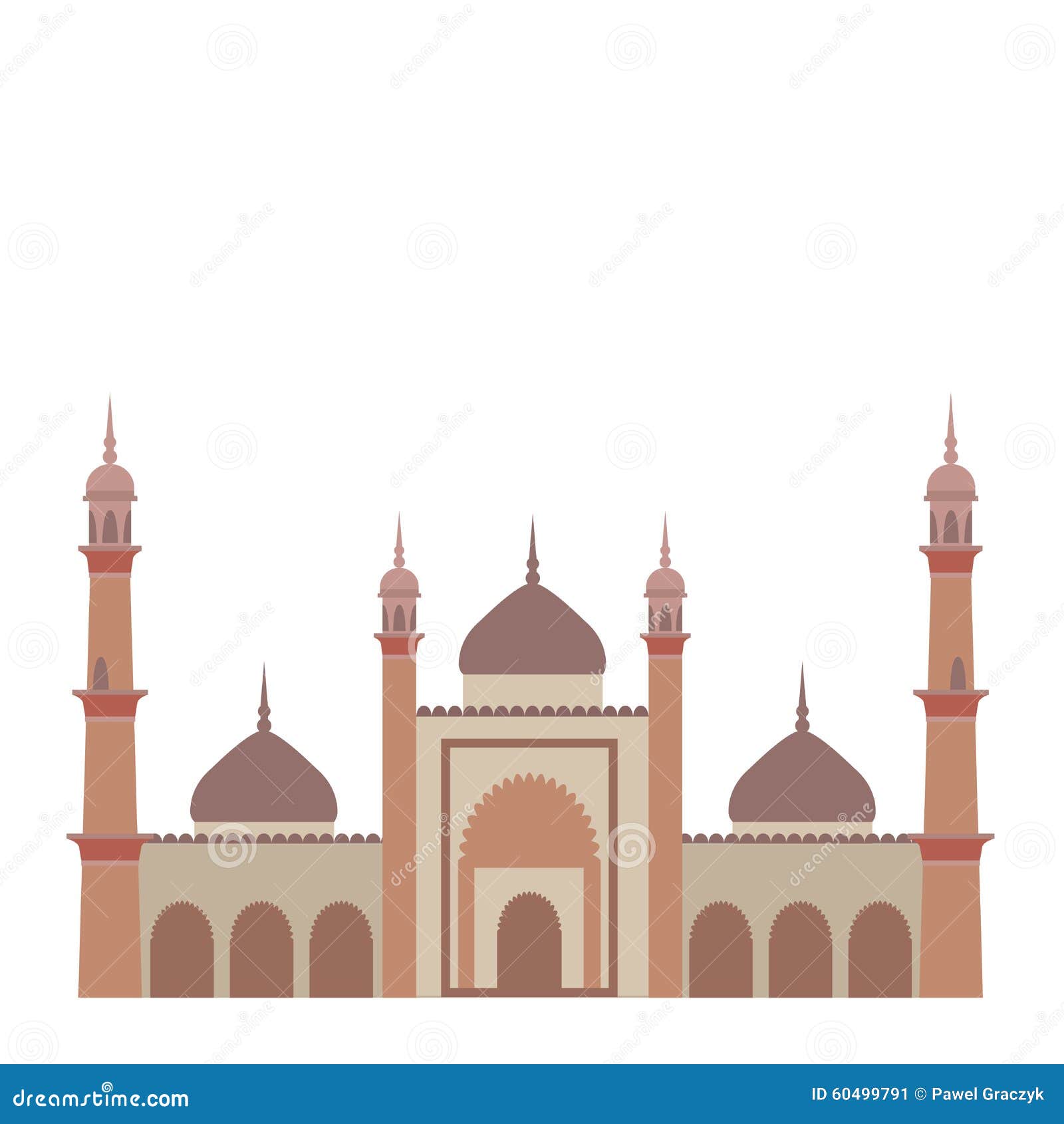 Mosque stock vector. Illustration of asia, design, traditional - 60499791