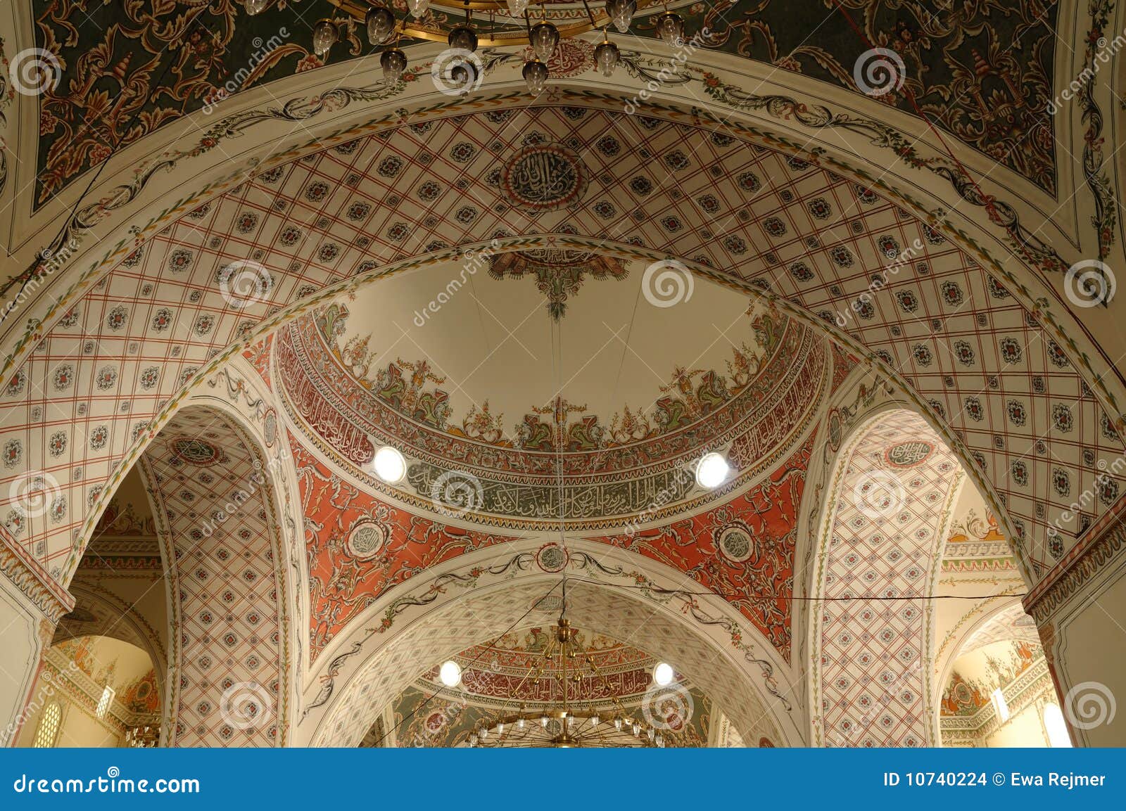Mosque Wall Paintings stock photo. Image of muslim, islam - 10740224