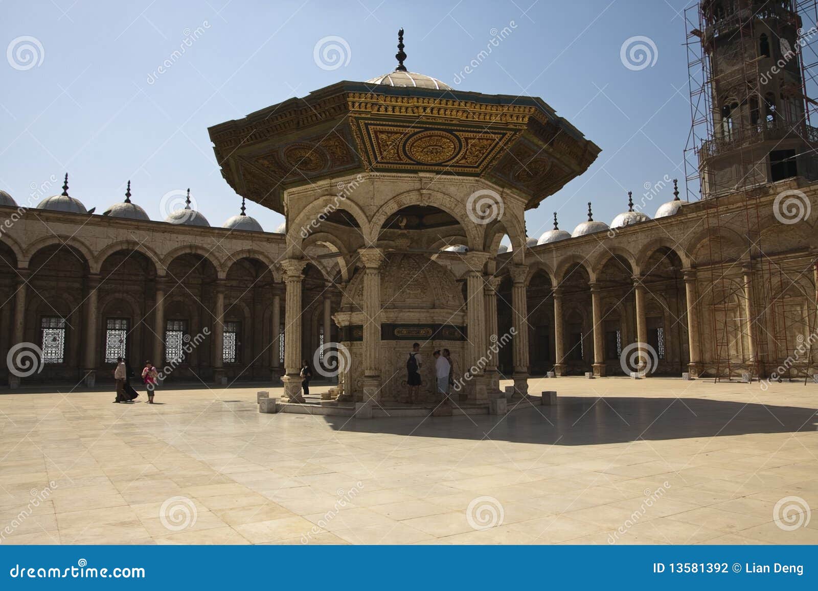 Mosque yard stock photo. Image of classical, cairo, outdoor - 13581392