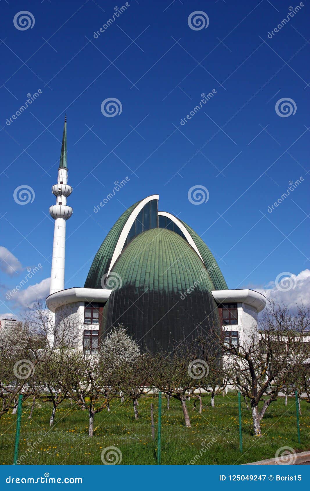 Mosque, Zagreb stock image. Image of tower, building - 125049247