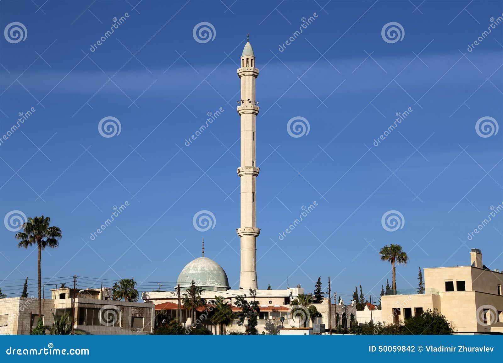 Mosques Architecture in Amman, Jordan, Middle East Stock Photo - Image ...