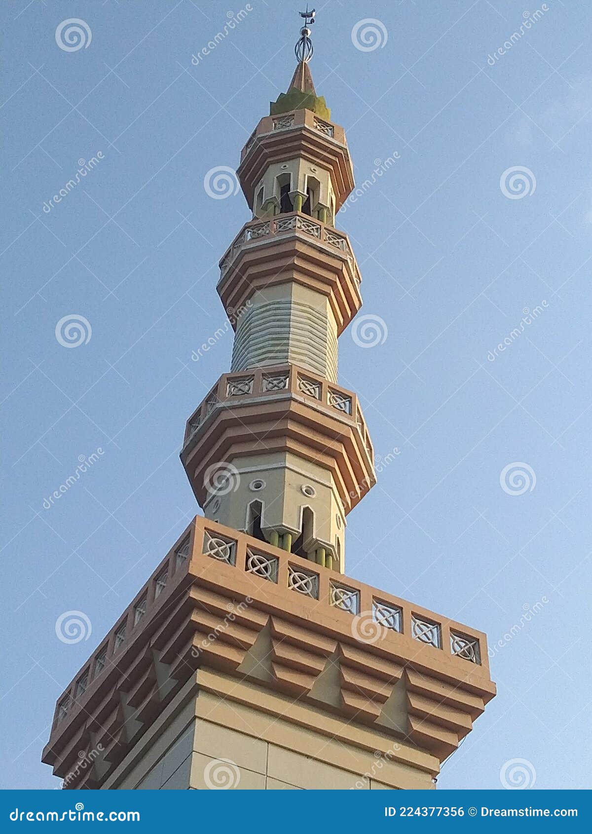 Mosques Tower Tegal Java Central Indonesia Stock Photo - Image of java ...