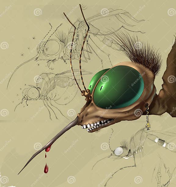 Mosquito stock illustration. Illustration of punk, photoshop - 2173787