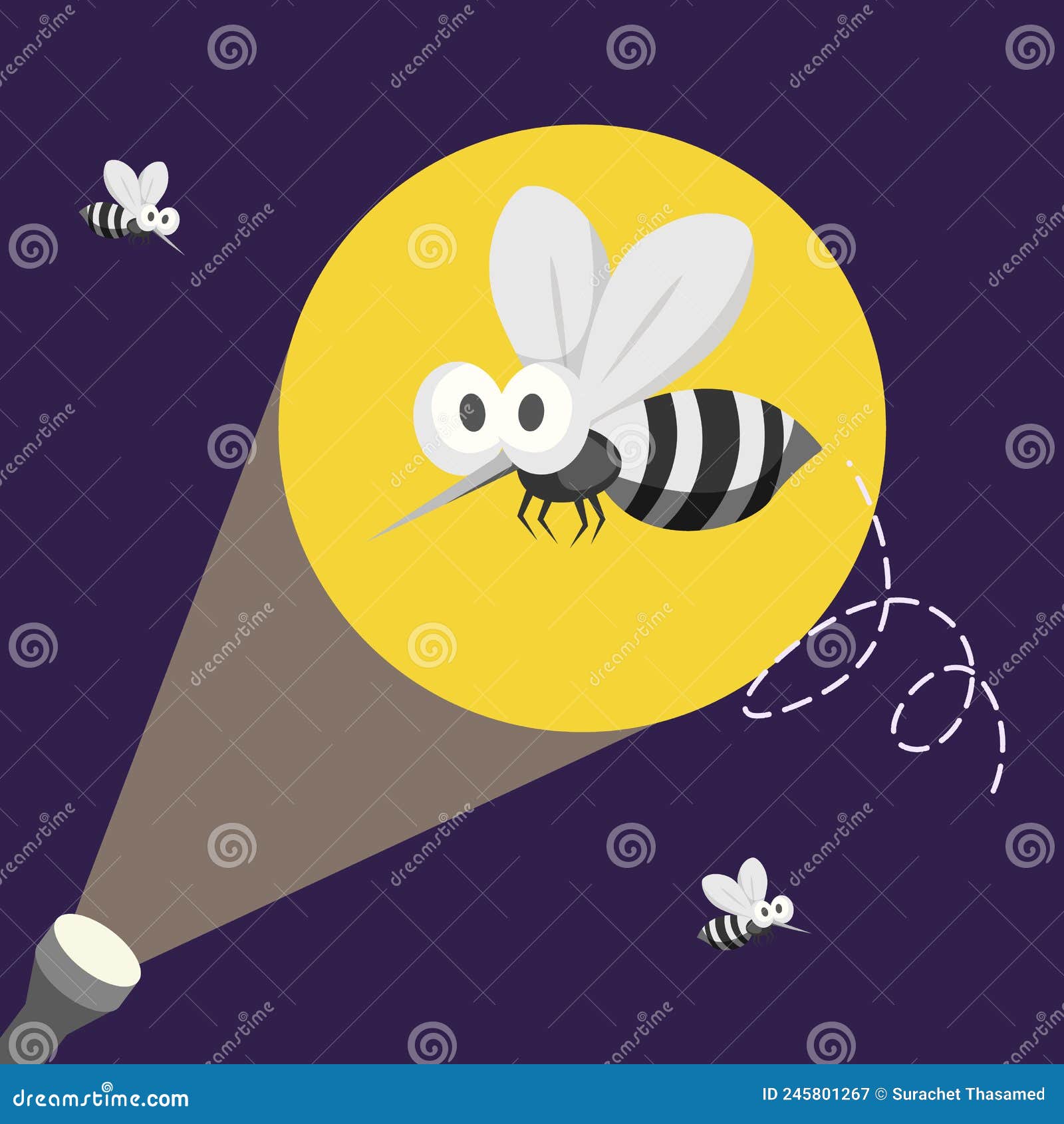Mosquito Bite Vector Illustration. Stock Vector - Illustration of ...