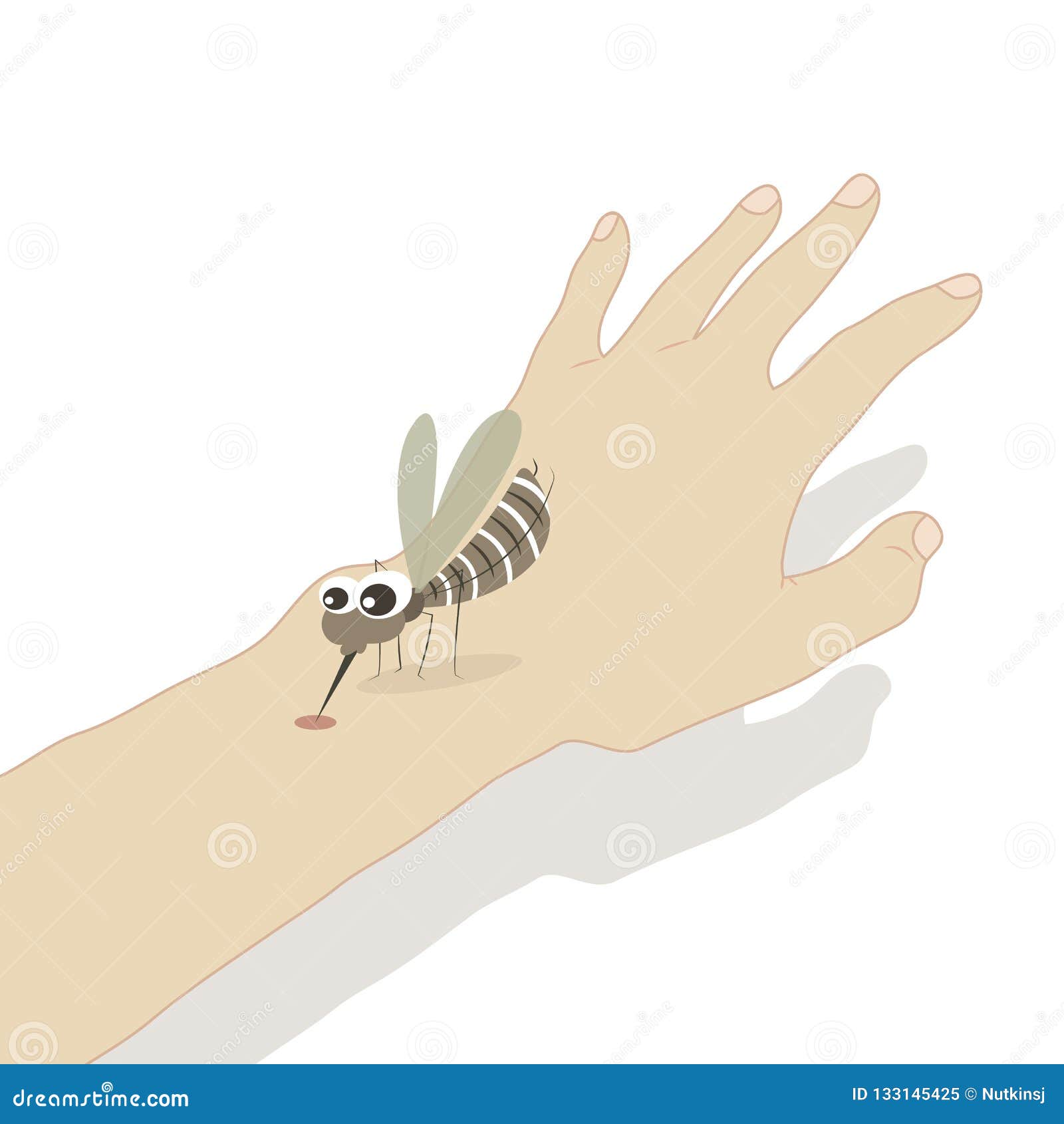 Mosquito Bites stock vector. Illustration of biting - 133145425
