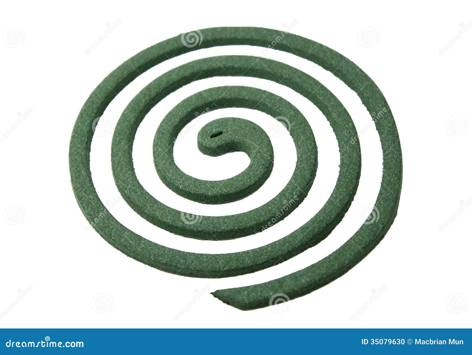Mosquito Coil Isolated on White Stock Photo - Image of closeup, green ...