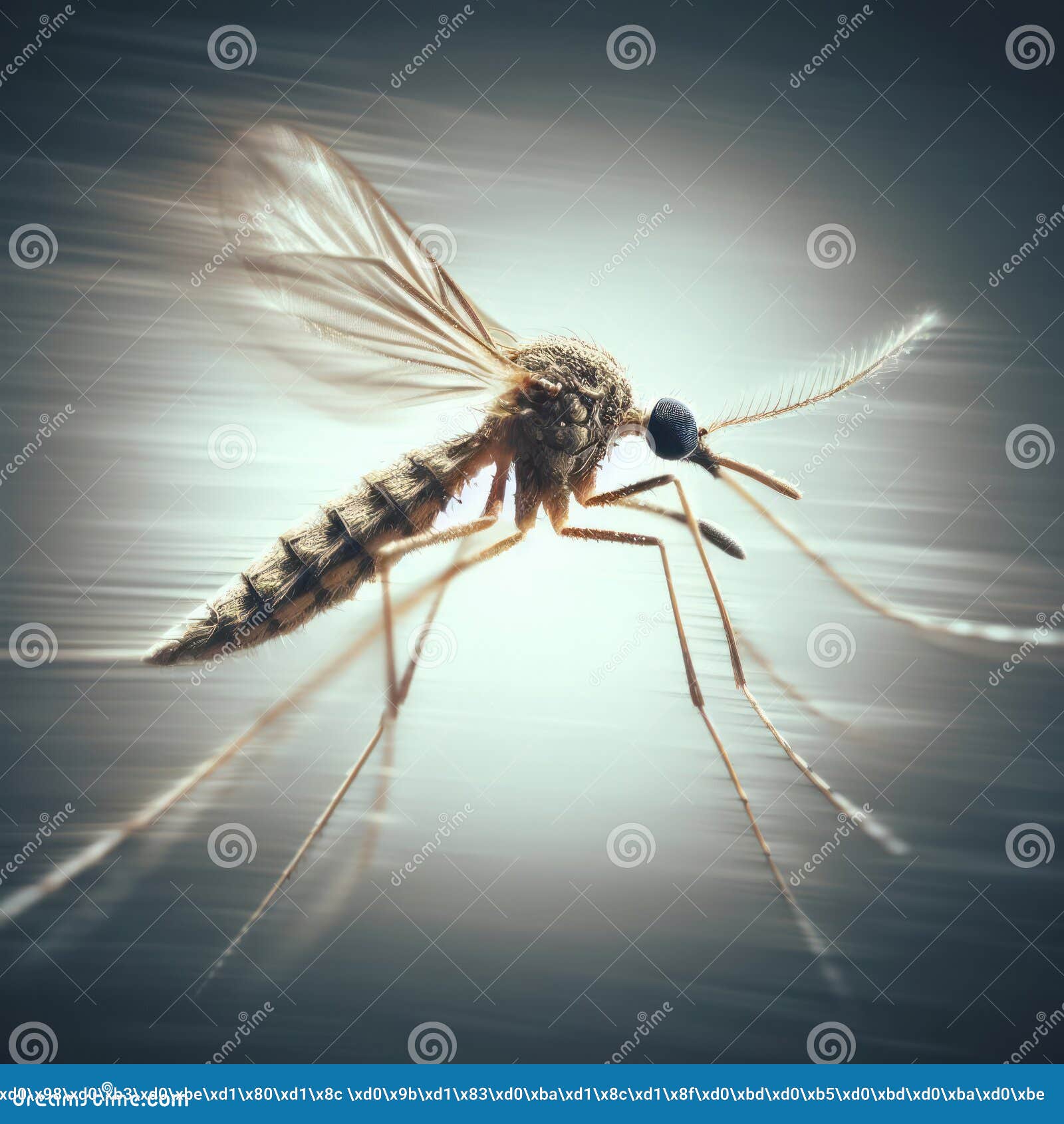Mosquito in Fast Flight with Motion Blur Effect. Ai Generative Stock ...