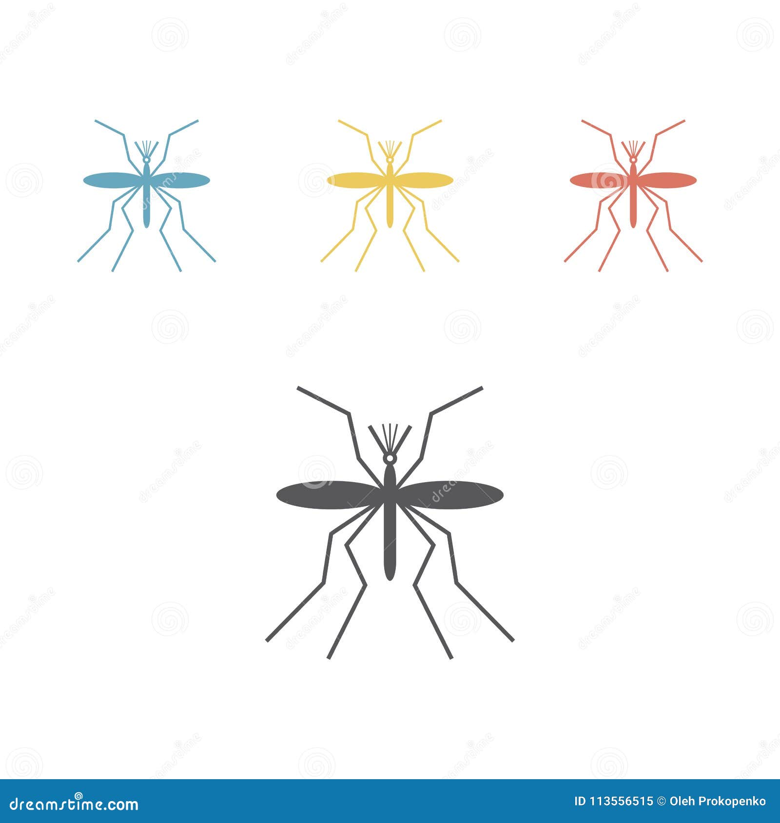 Mosquito Icon Vector. Vector Graphic Stock Vector - Illustration of ...