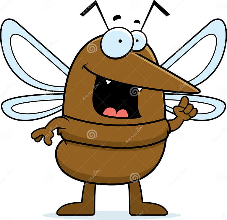 Mosquito Idea stock vector. Illustration of talking, insect - 13059449