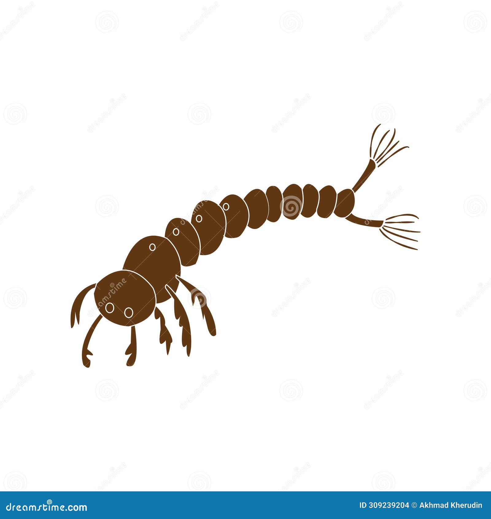 Mosquito larvae icon stock illustration. Illustration of educational ...