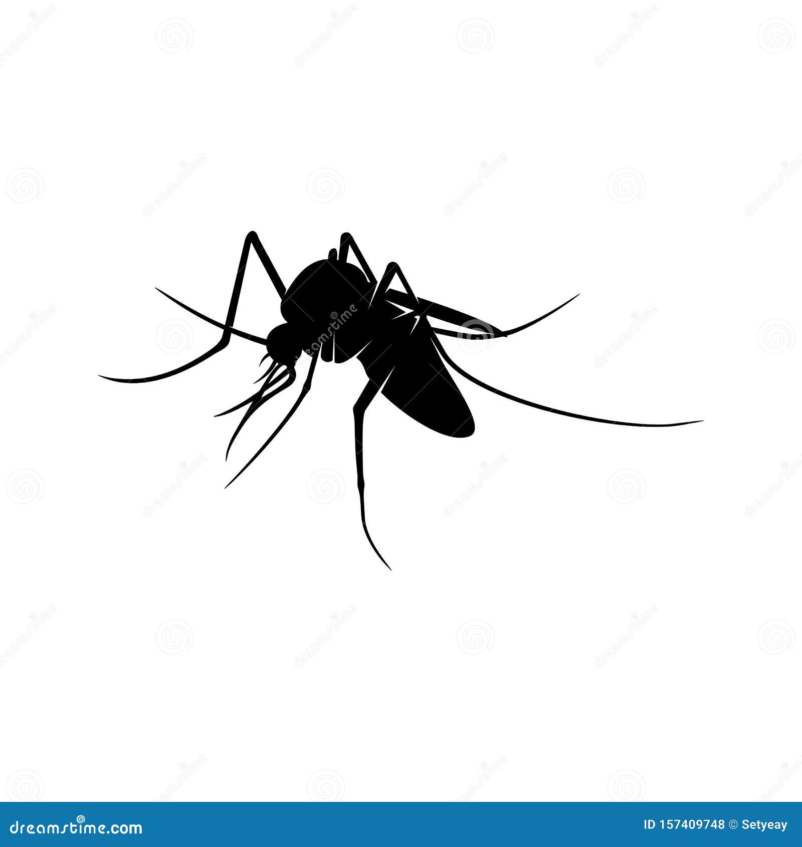 Mosquito Logo Design Vector Illustration. Mosquito Design Template ...