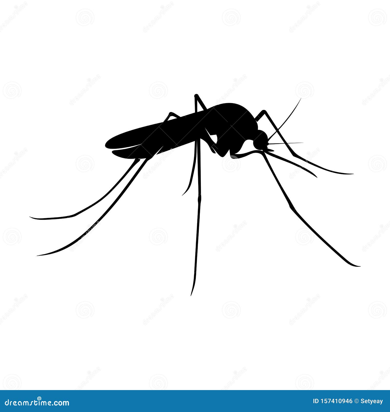 Mosquito Logo Design Vector Illustration. Mosquito Design Template ...