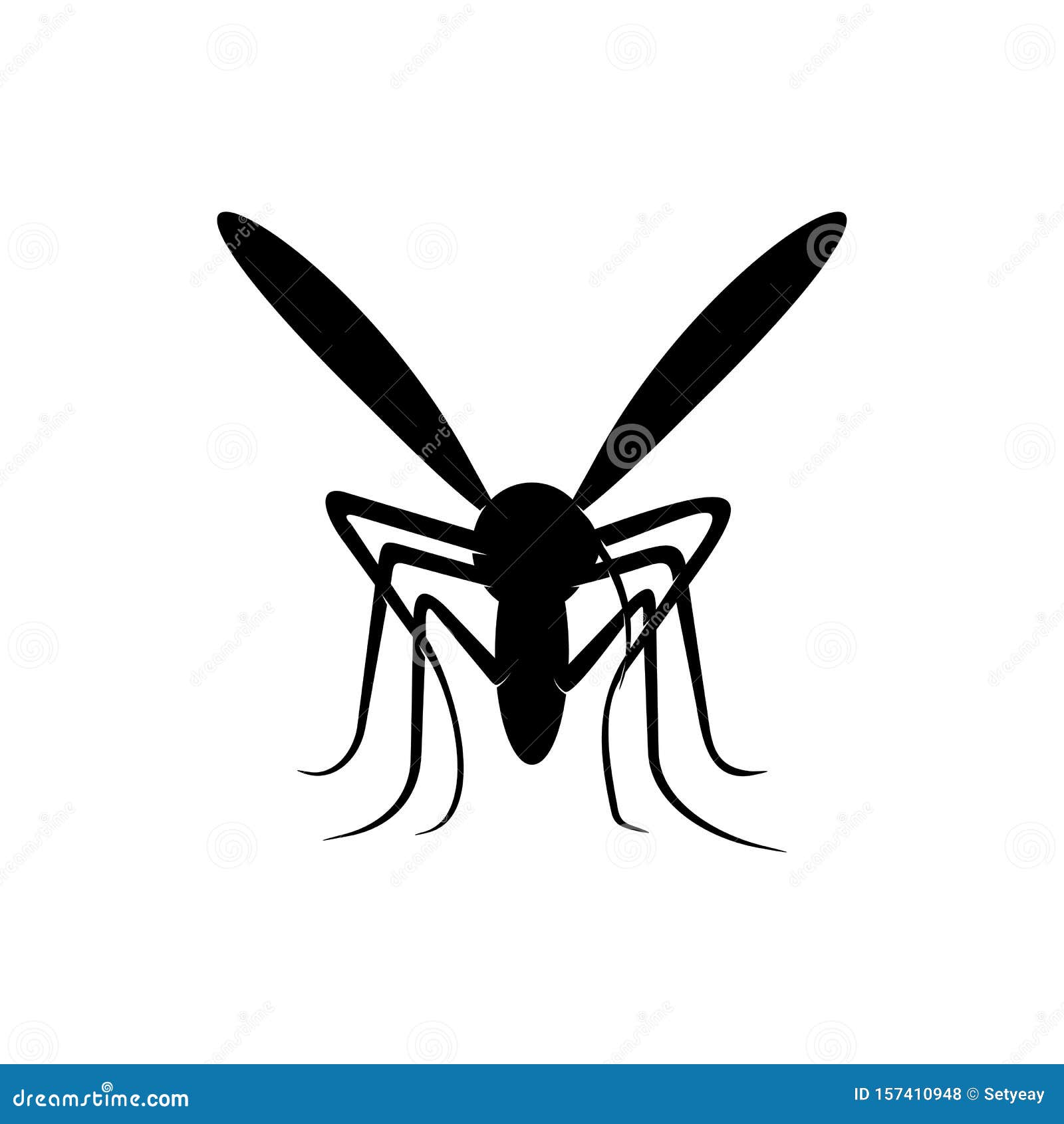 Mosquito Logo Design Vector Illustration. Mosquito Design Template ...