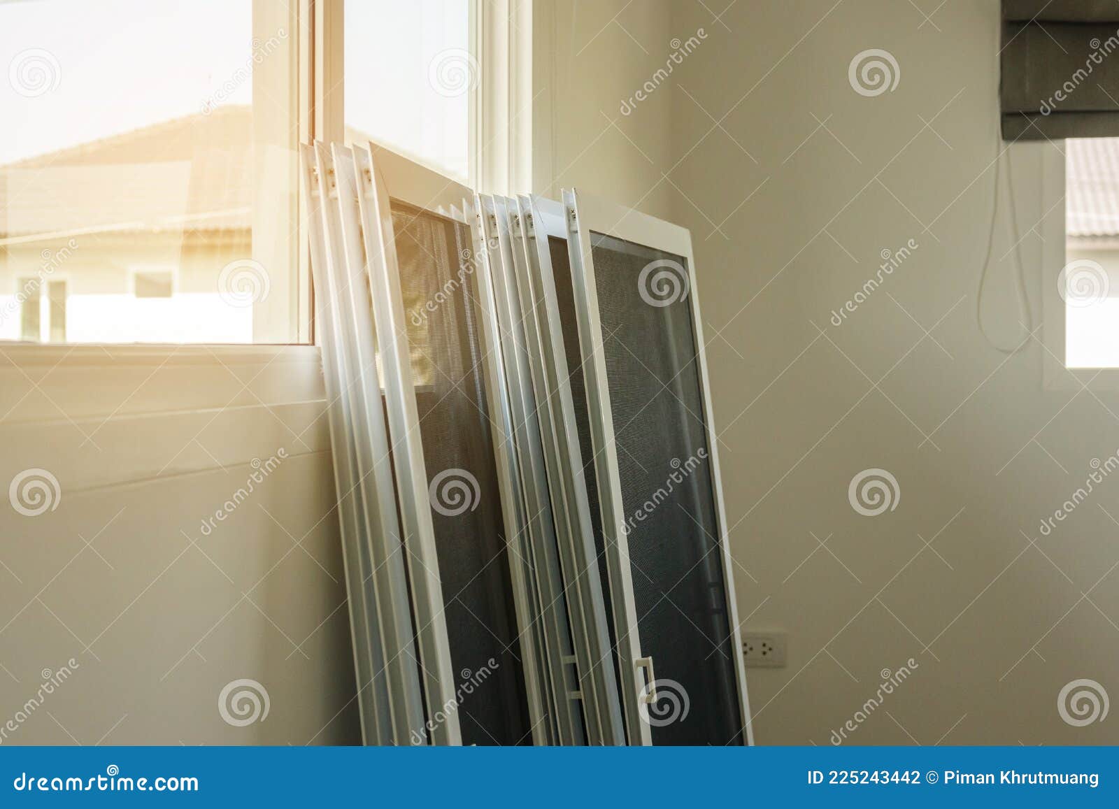 Mosquito Net Window Screens Protection Against Insect Stock Photo ...