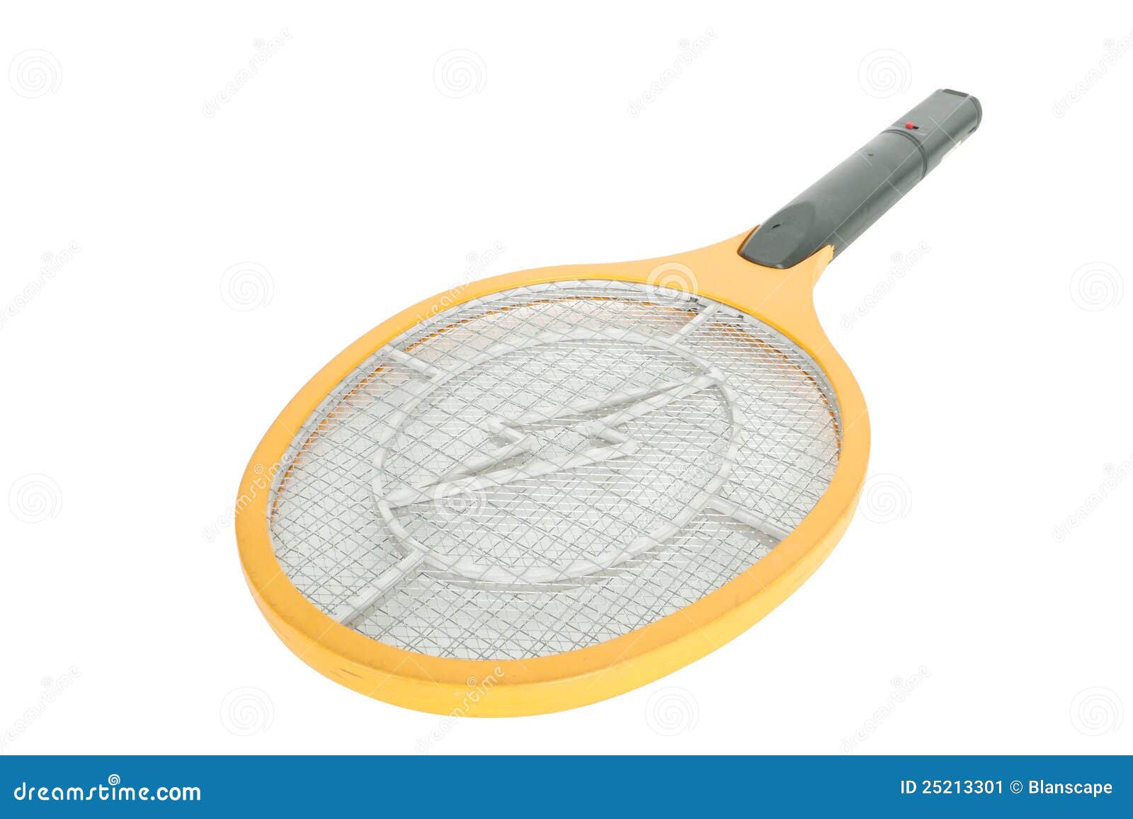 Mosquito Racket Killer Isolated On White Stock Image - Image of ...