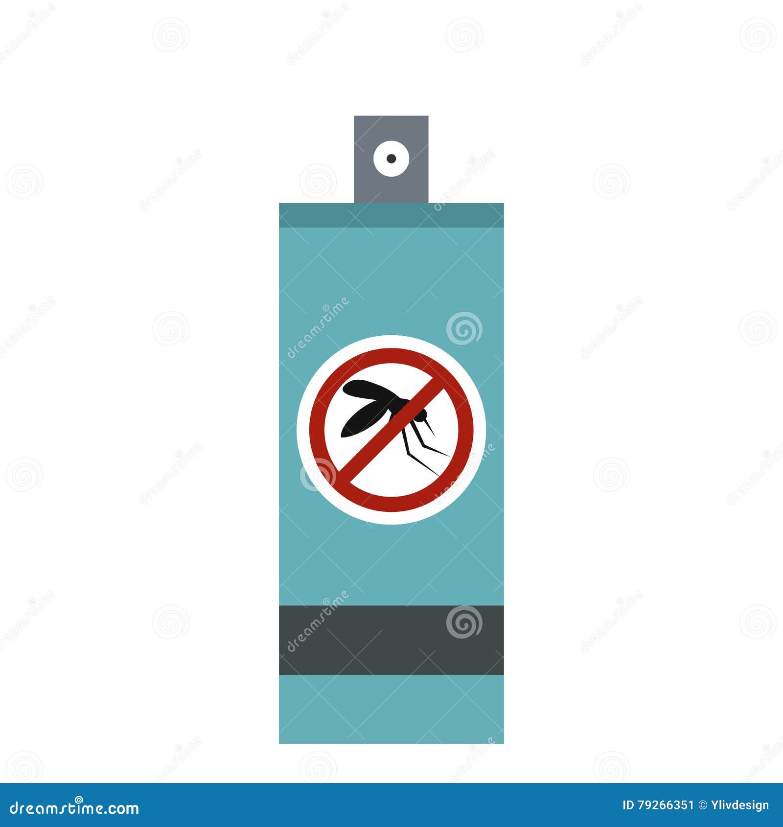 Mosquito Repellent Spray Icon, Flat Style Stock Vector - Illustration ...