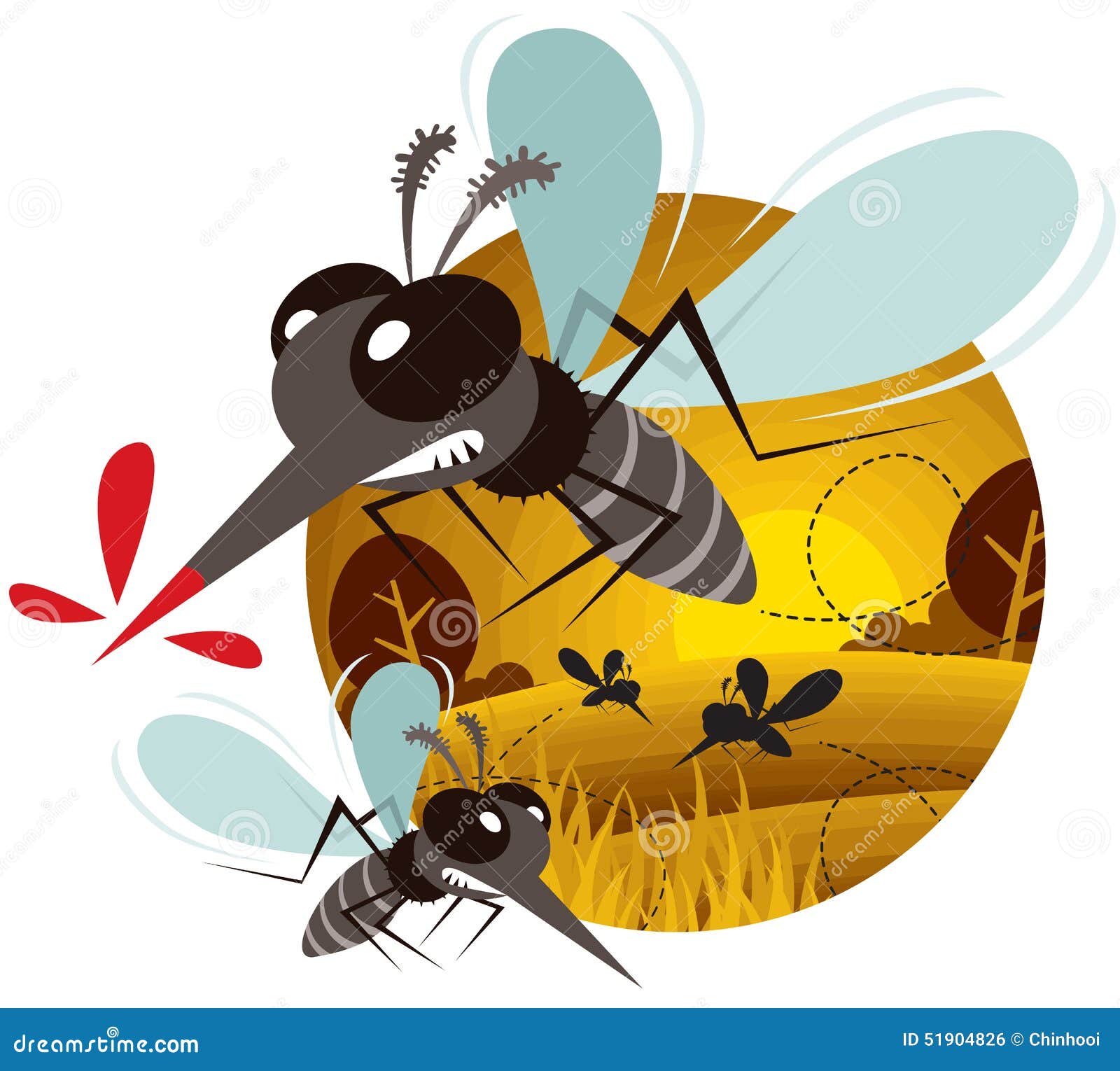 Mosquito Cartoon Vector | CartoonDealer.com #29983711