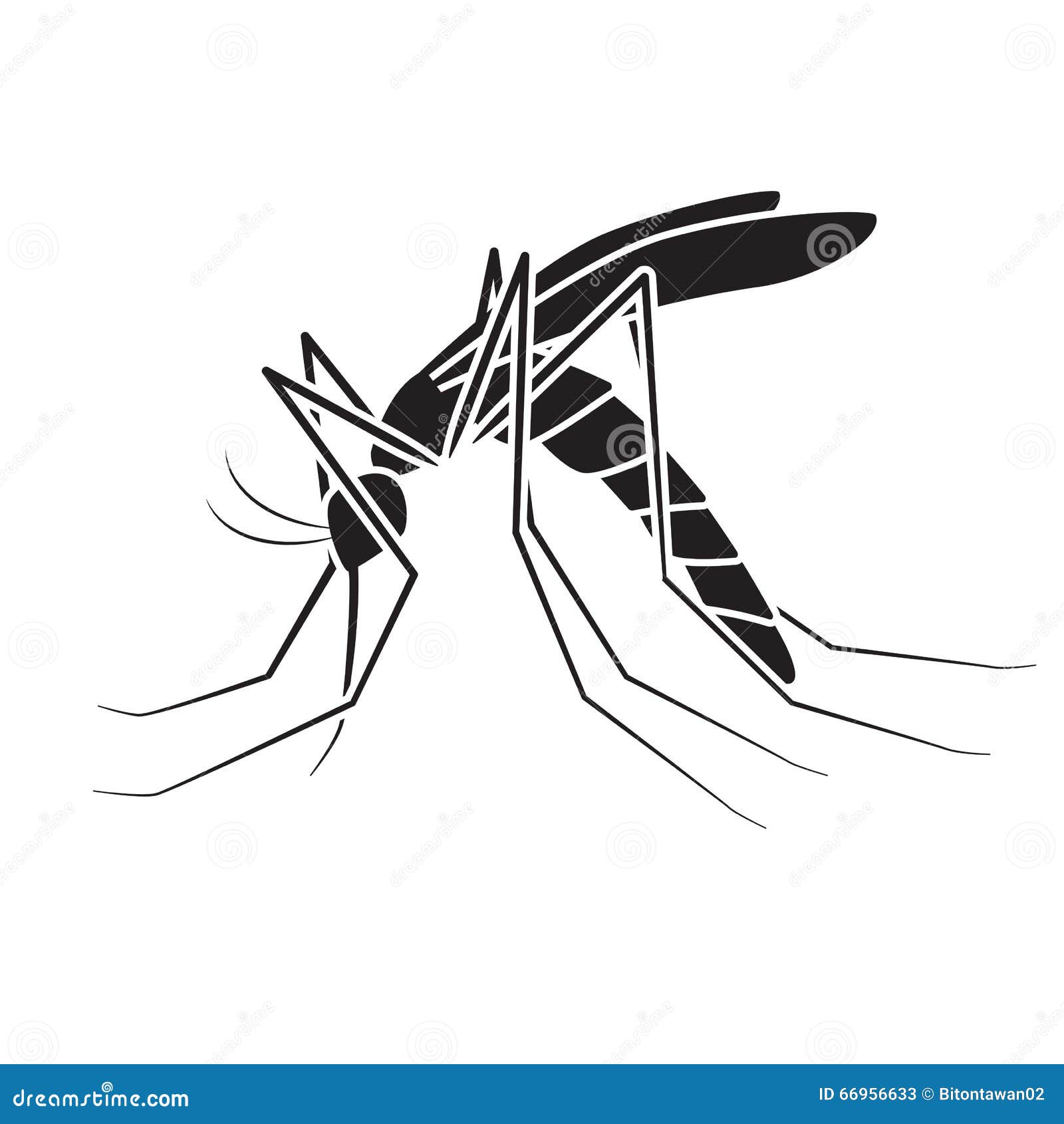 Mosquito vector,sign stock vector. Illustration of infection - 66956633