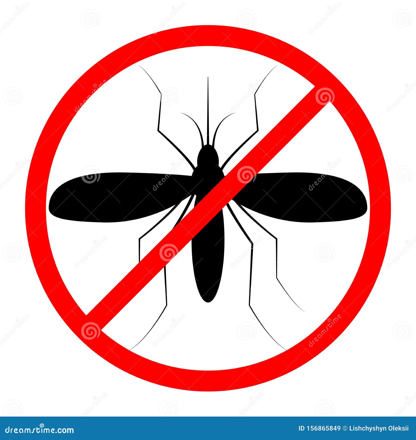 Mosquito Warning Sign Vector Anti Mosquitoes Icon Stock Illustration