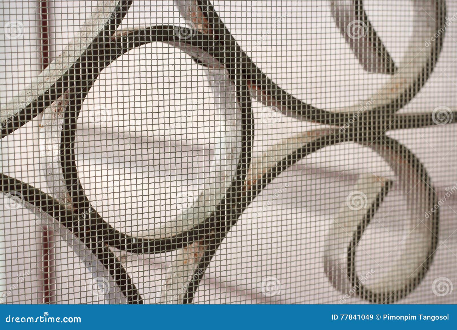 Mosquito Wire Screen and Curved Steel Stock Image - Image of mesh ...