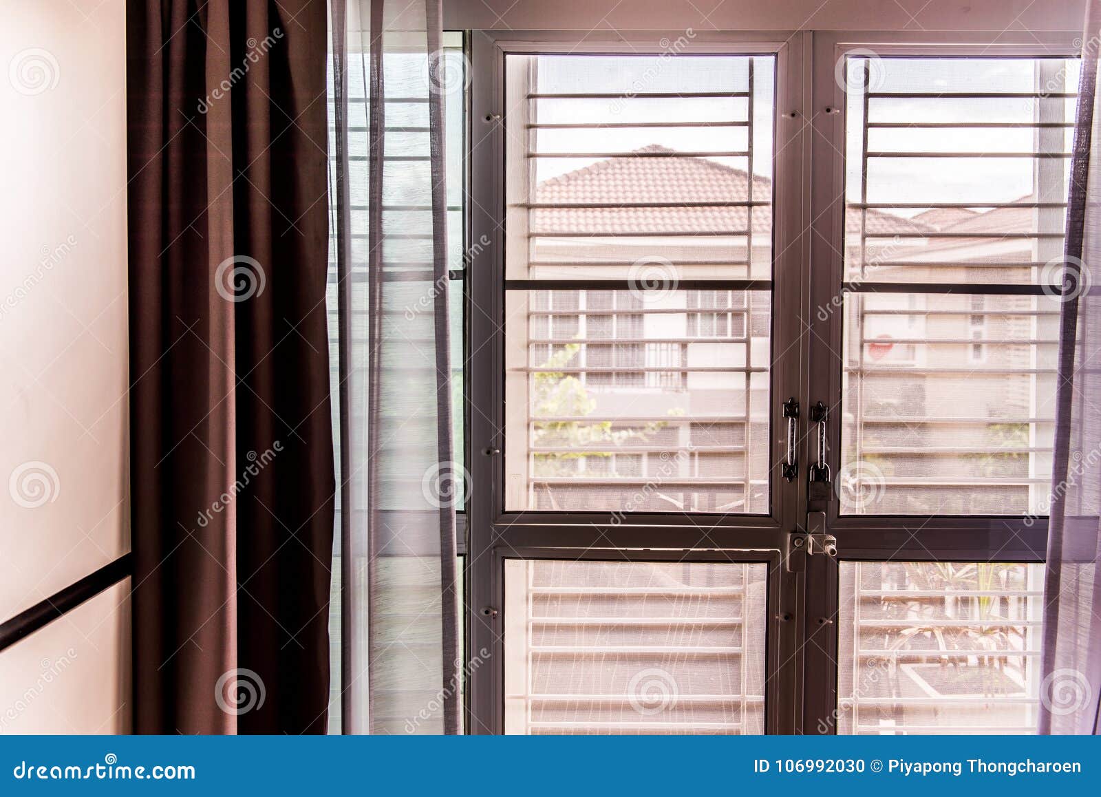 Mosquito Wire Screen and Window Frame Stock Photo - Image of dark ...