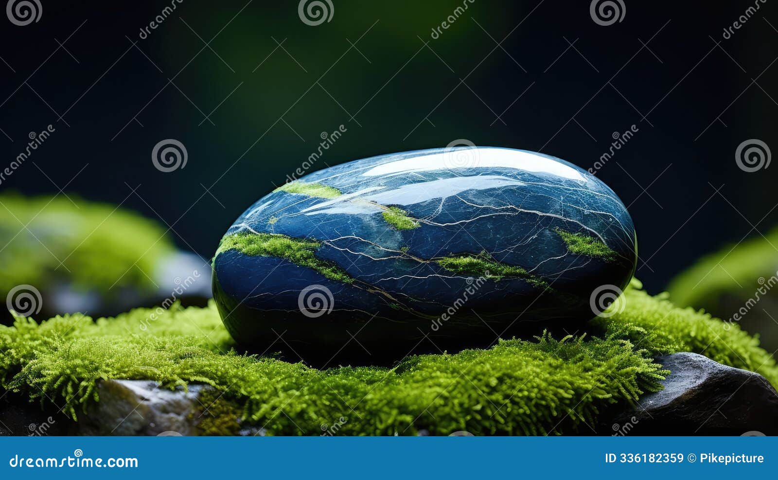 Moss blue stone stock illustration. Illustration of texture - 336182359