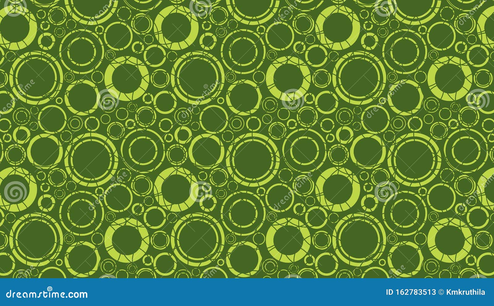 Moss Green Geometric Circle Pattern Stock Vector - Illustration of ...