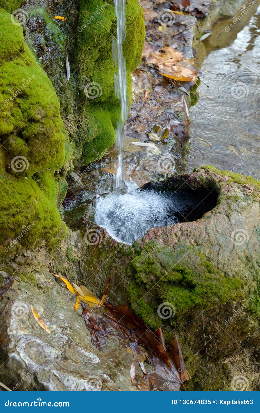 Source of Drinking Water in the City Park Stock Image - Image of view ...