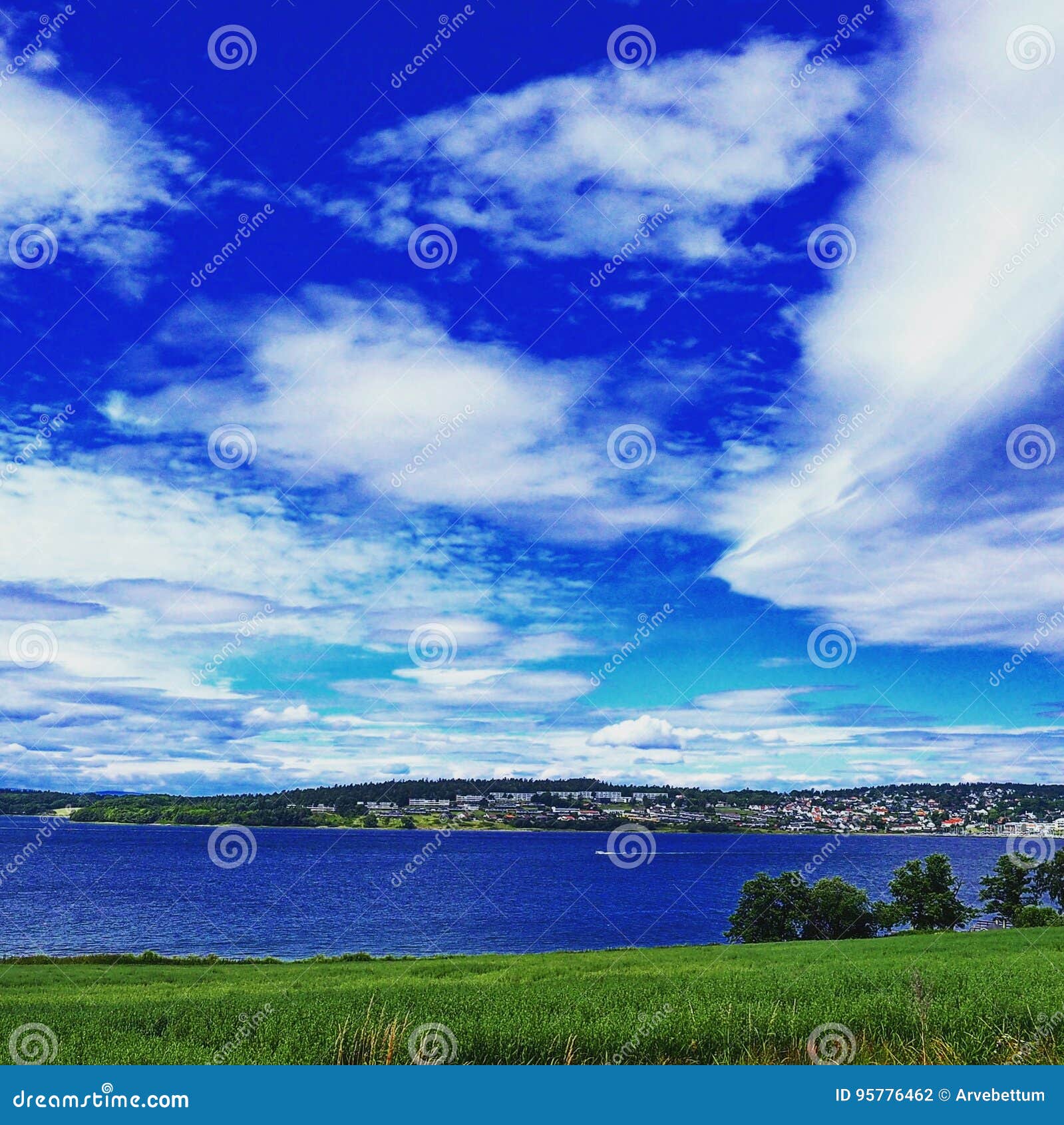Moss Norway in summer stock photo. Image of colour, scandinavian - 95776462