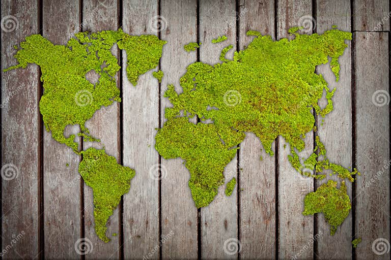Moss world-map stock illustration. Illustration of australia - 28852339