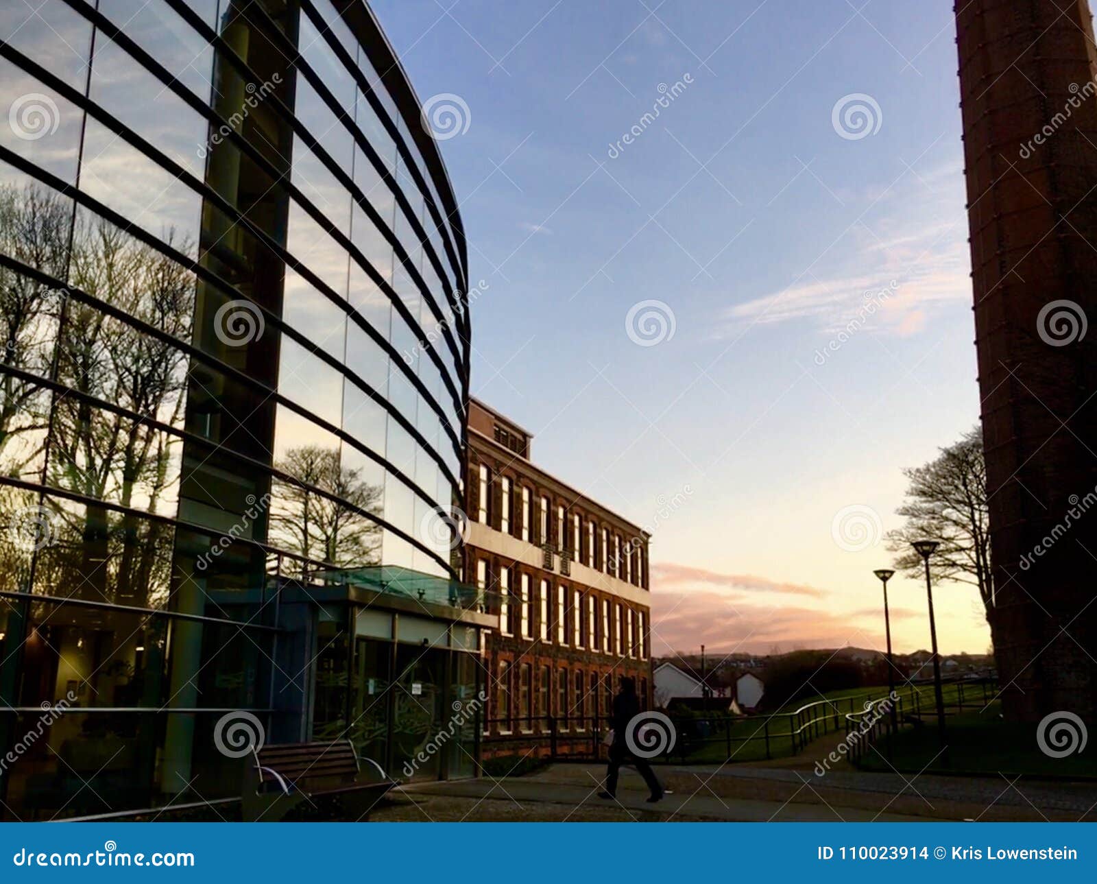 Mossley Mill stock photo. Image of sunset, mossley, trees - 110023914