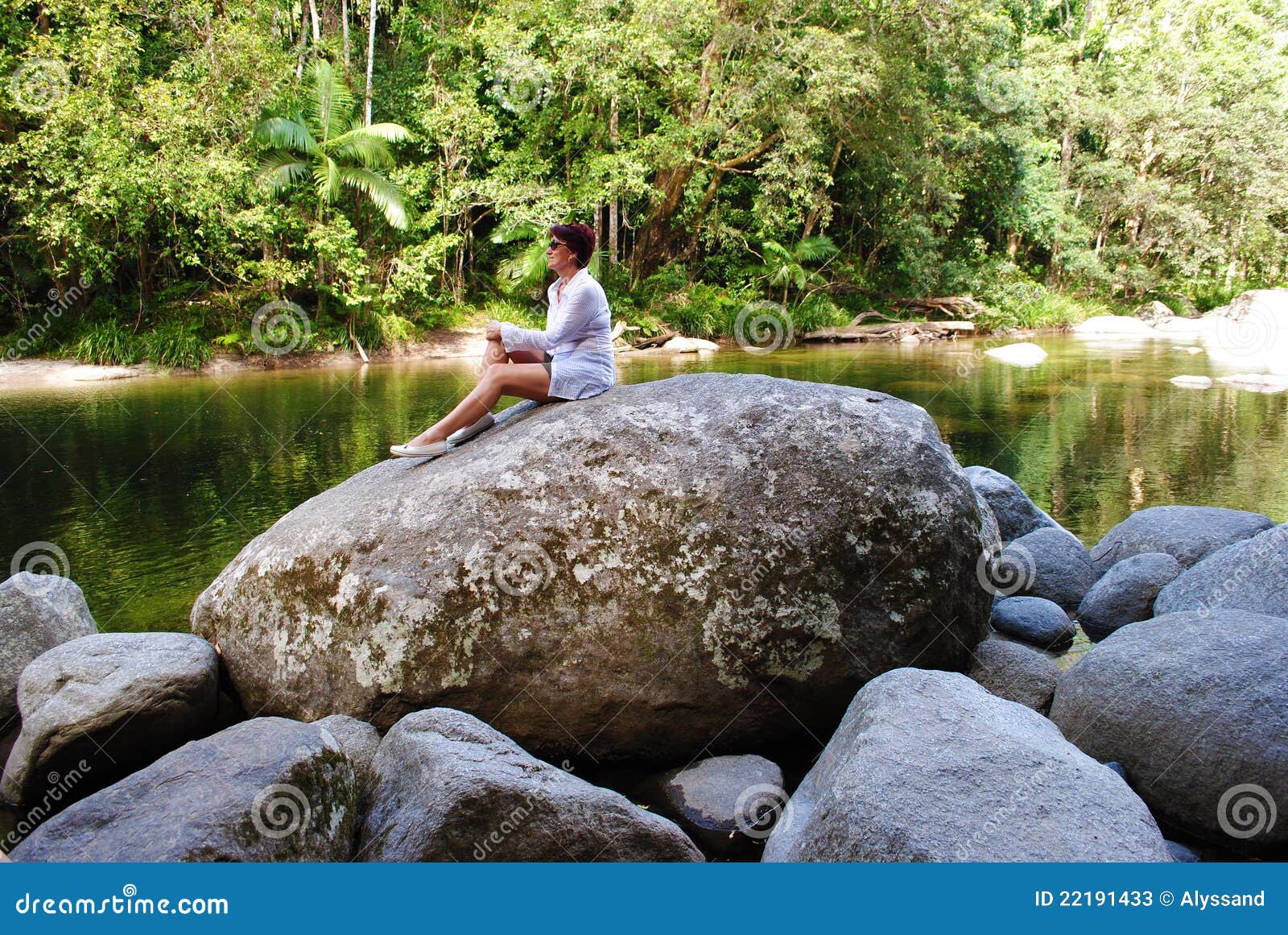 Mossman Gorge stock image. Image of rainforest, landscape - 22191433