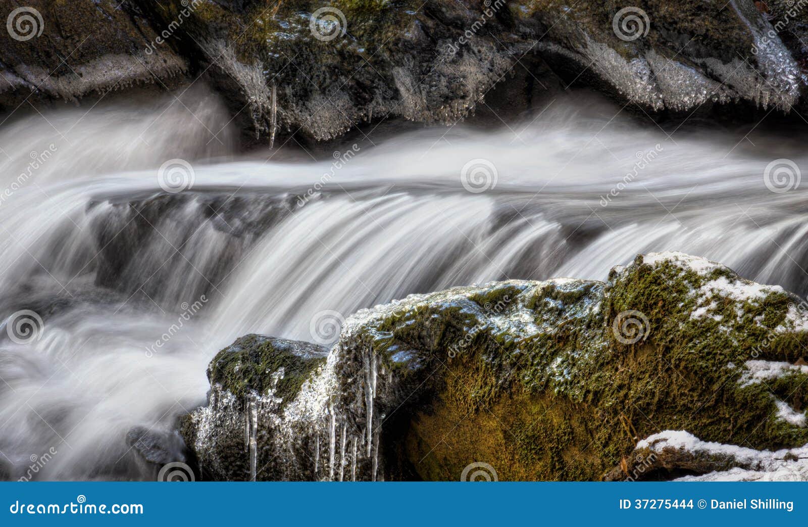 Mossy Falls stock photo. Image of motions, lighting, bracketed - 37275444