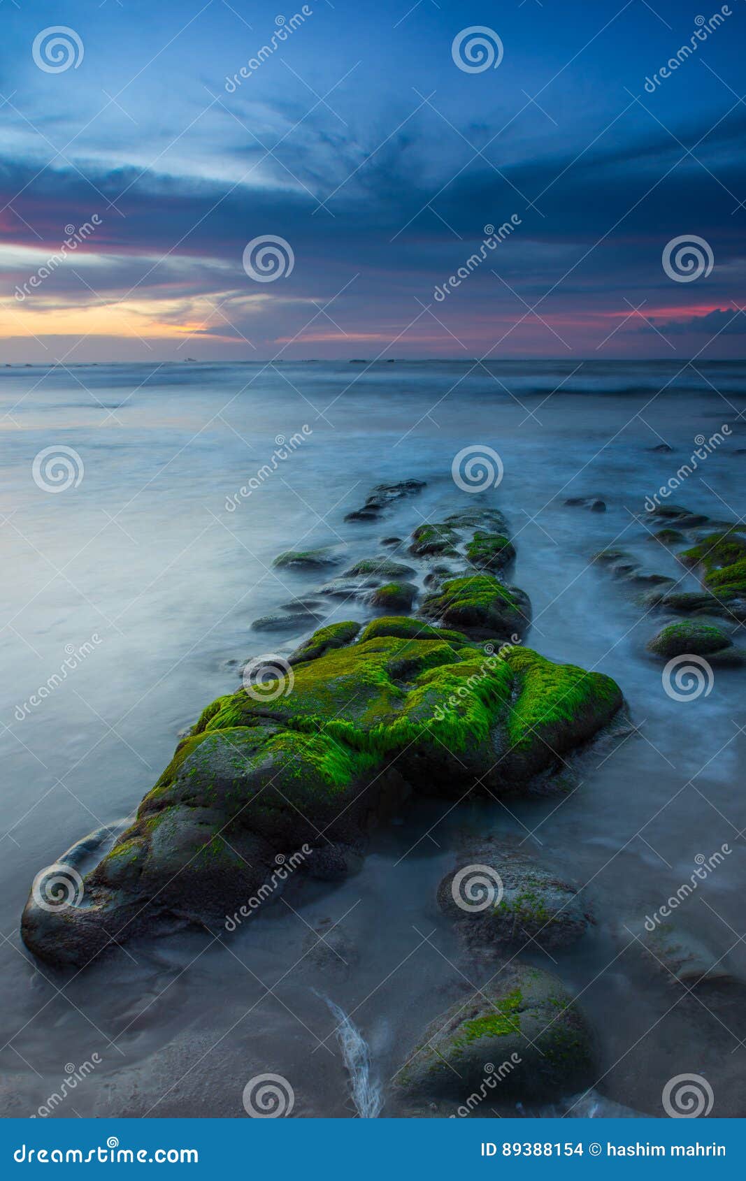 Mossy rock stock photo. Image of tindakon, awesome, sunset - 89388154